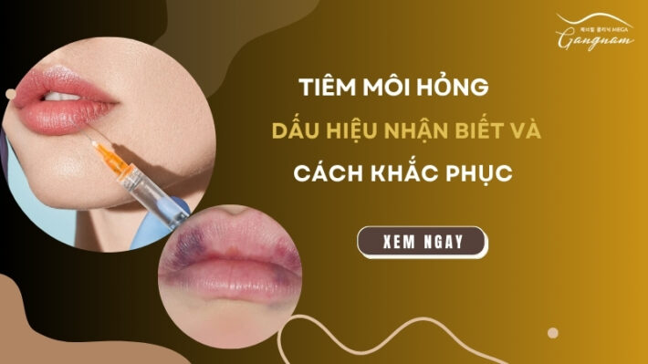 Tiêm môi hỏng: Dấu hiệu nhận biết và khắc phục kịp thời